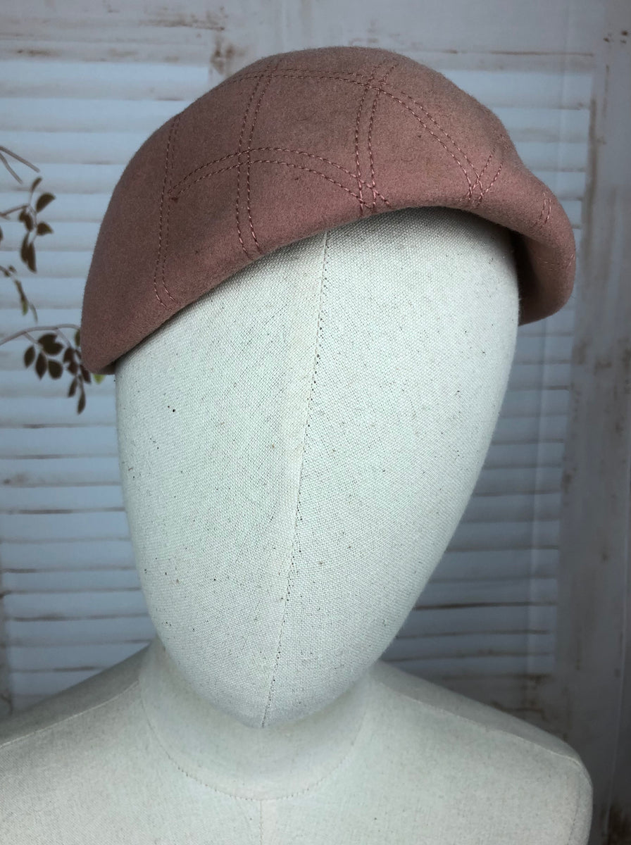 Gorgeous Original 1950s 50s Vintage Pastel Pink Cap Hat With Huge Bow ...