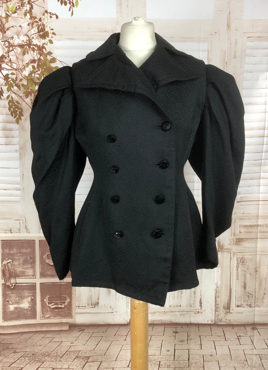 Original 1890s Volup Victorian Riding Habit Jacket With Gigot Leg Of M ...